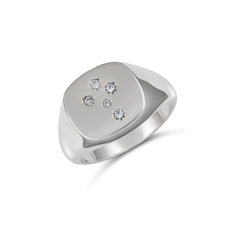 Declan Southern Cross Cushion Cubic Zirconia Ring Size T – Melbourne ...