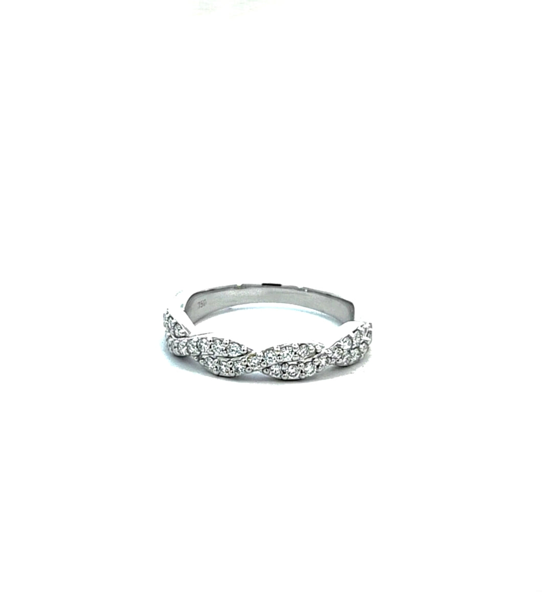 MJ 18ct Twisted Wedding Ring – Melbourne Jewellers