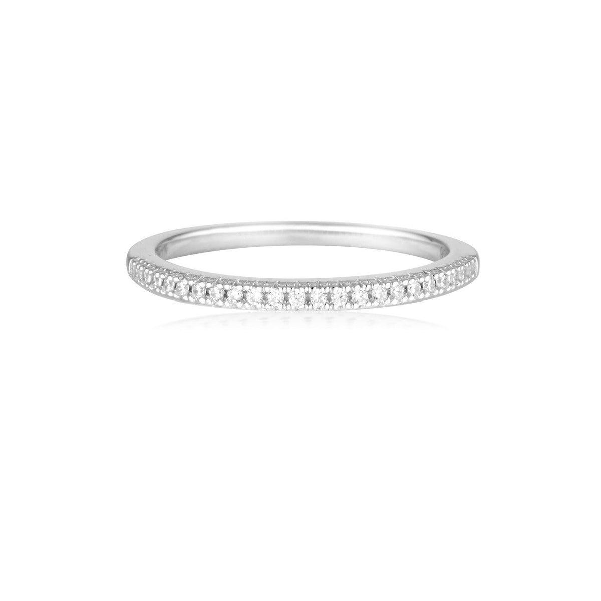 Iconic Bridal Anne Band Silver - IR489W – Melbourne Jewellers